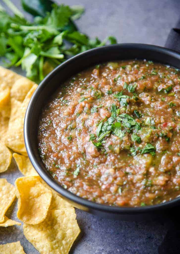 Easy Blender Salsa -- My Mama's Basic Homemade Salsa Recipe