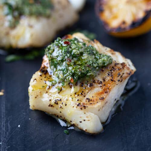 Grilled Cod with Chimichurri