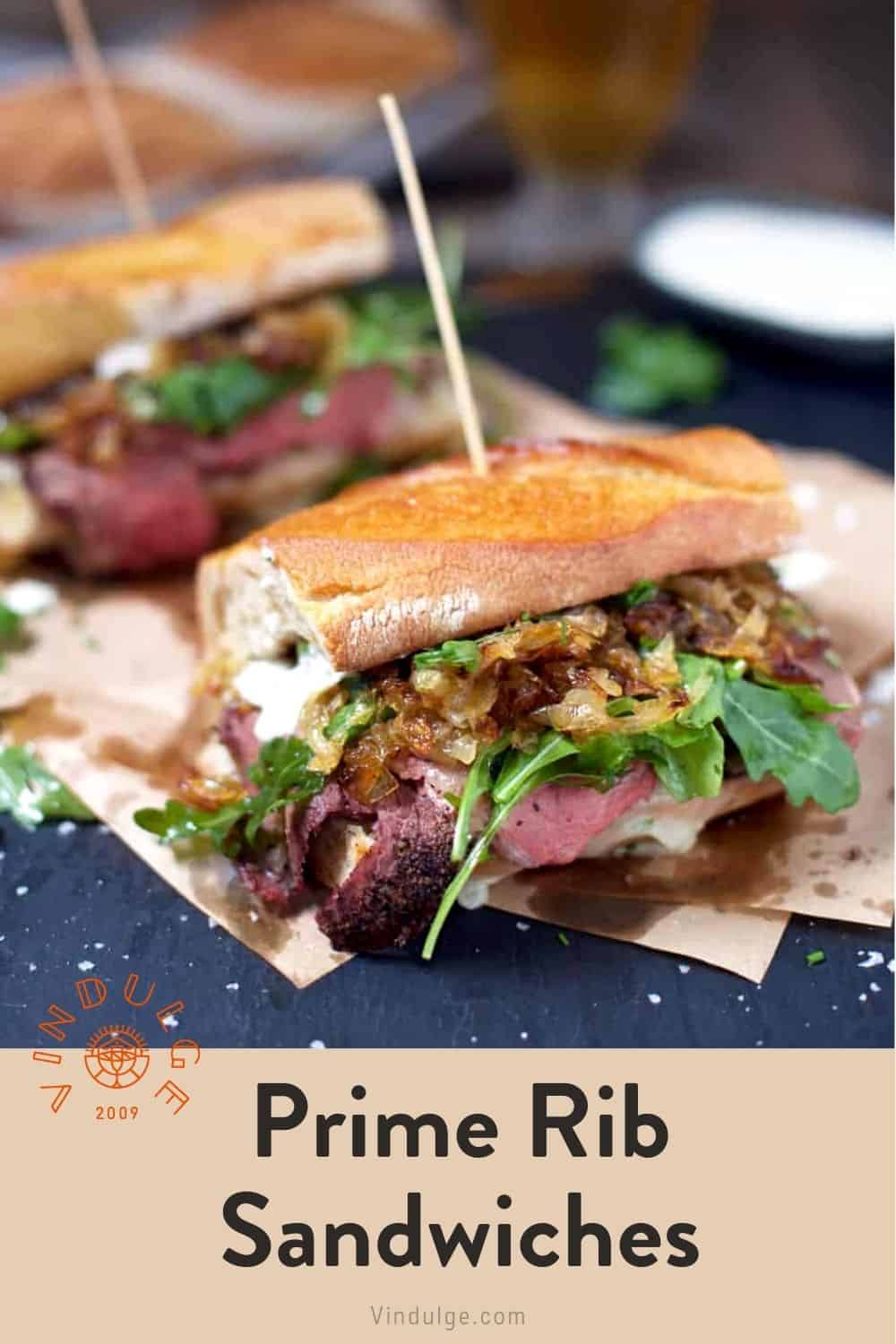 Prime Rib Steak Sandwiches - Vindulge