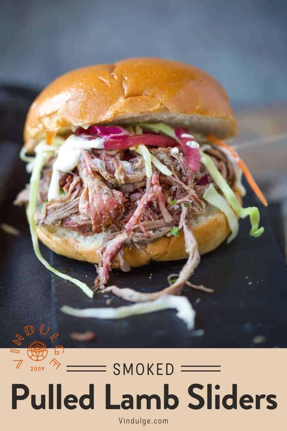 Smoked Pulled Lamb Sliders - The Ultimate Lamb Sandwich - Vindulge