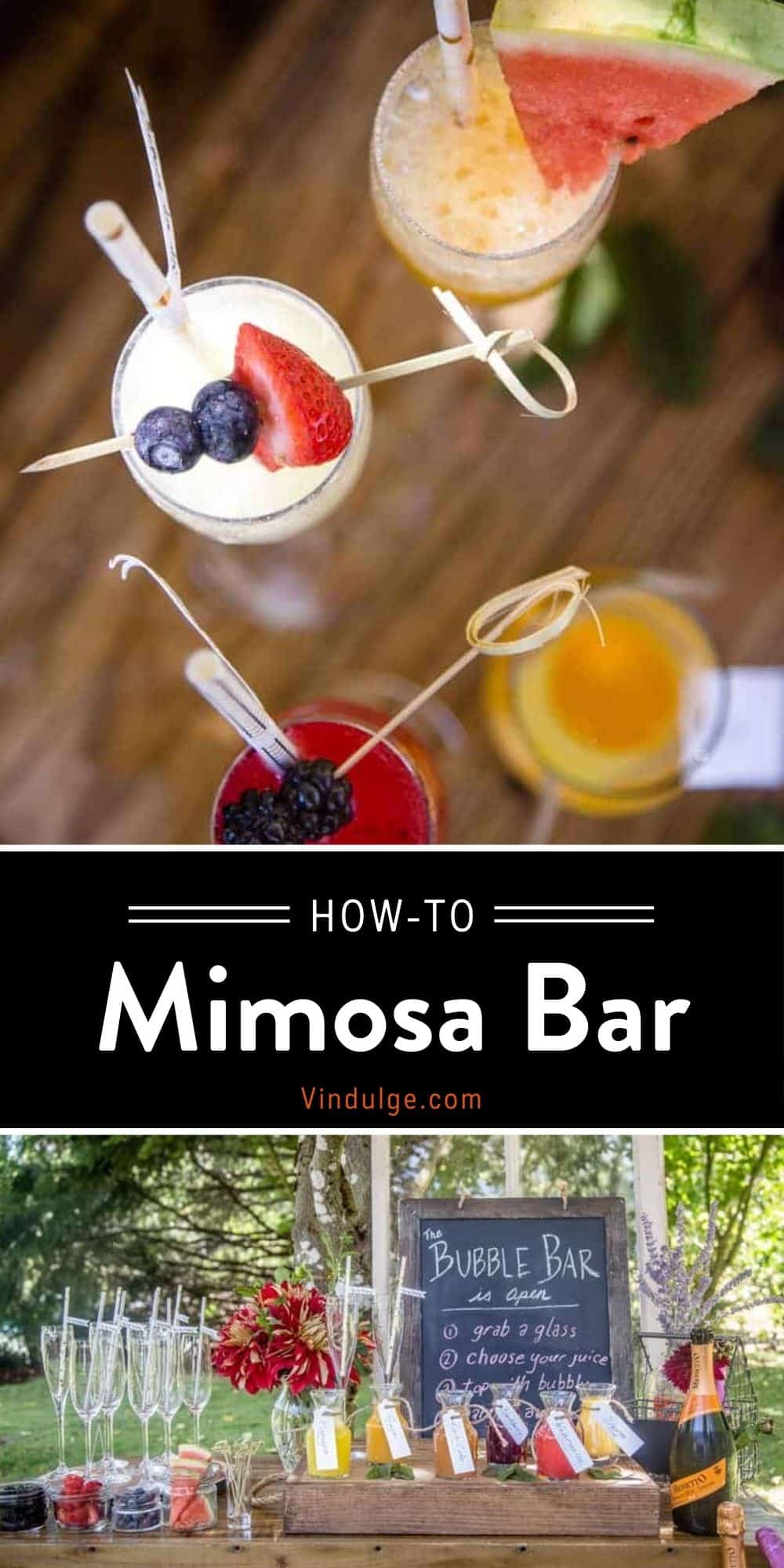 How to make the Ultimate Mimosa Bar (or Bellini) - Vindulge