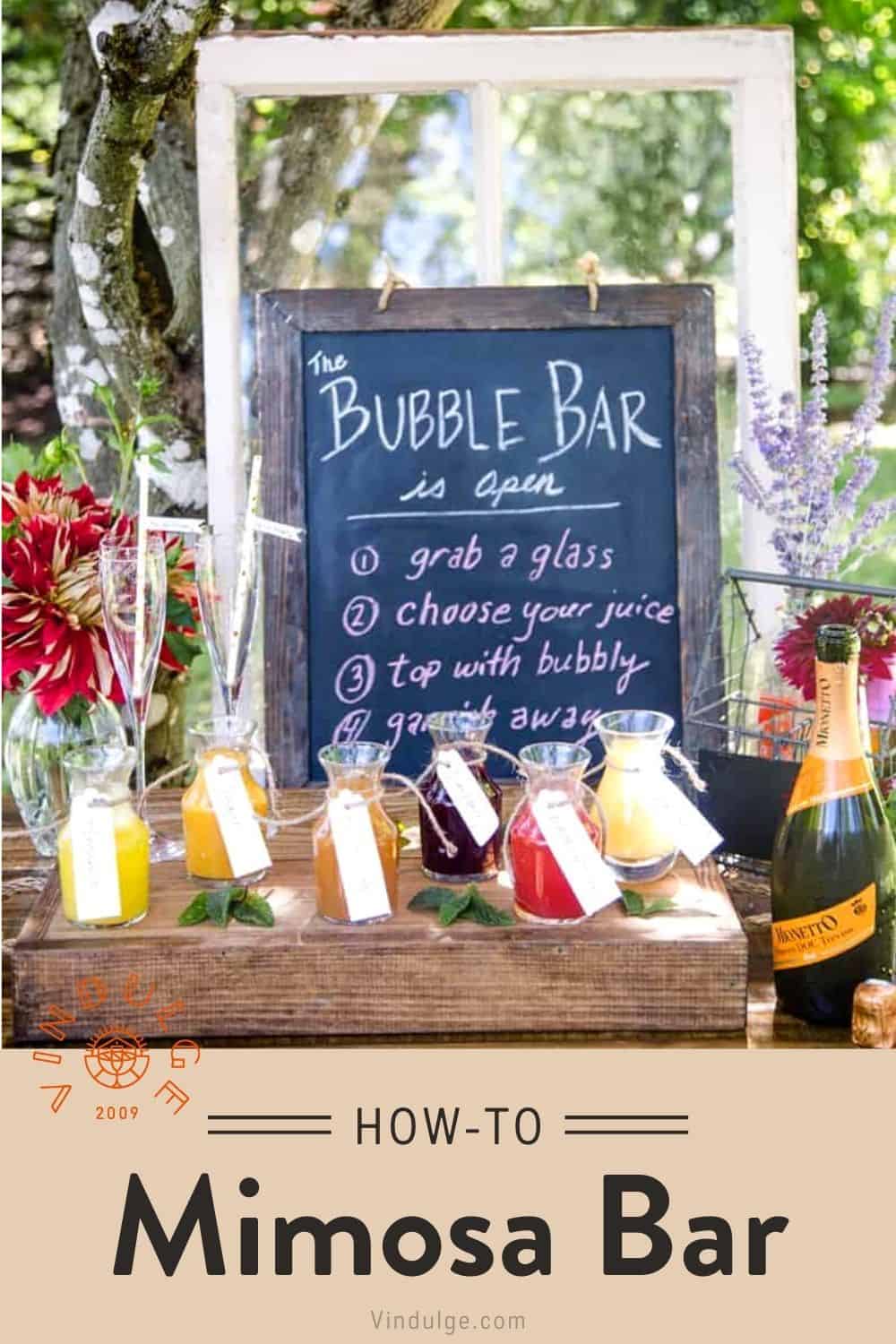 How to make the Ultimate Mimosa Bar (or Bellini) - Vindulge