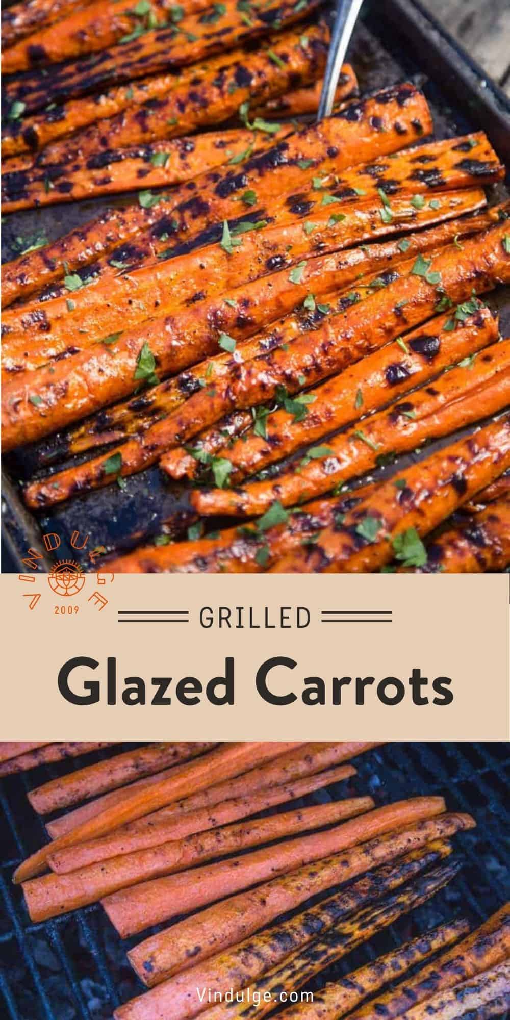Glazed Grilled Carrots Recipe - A great holiday side dish - Vindulge