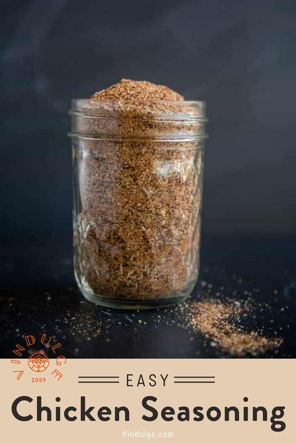 Easy Chicken Seasoning Recipe - Sugar Free & Gluten Free - Vindulge