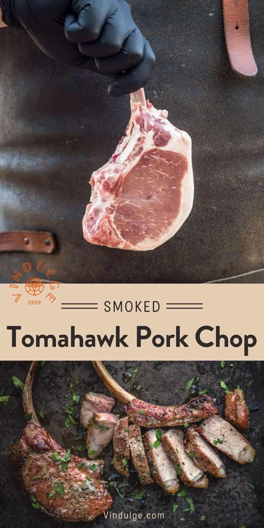 Tomahawk Pork Chops - Reverse Seared - Vindulge