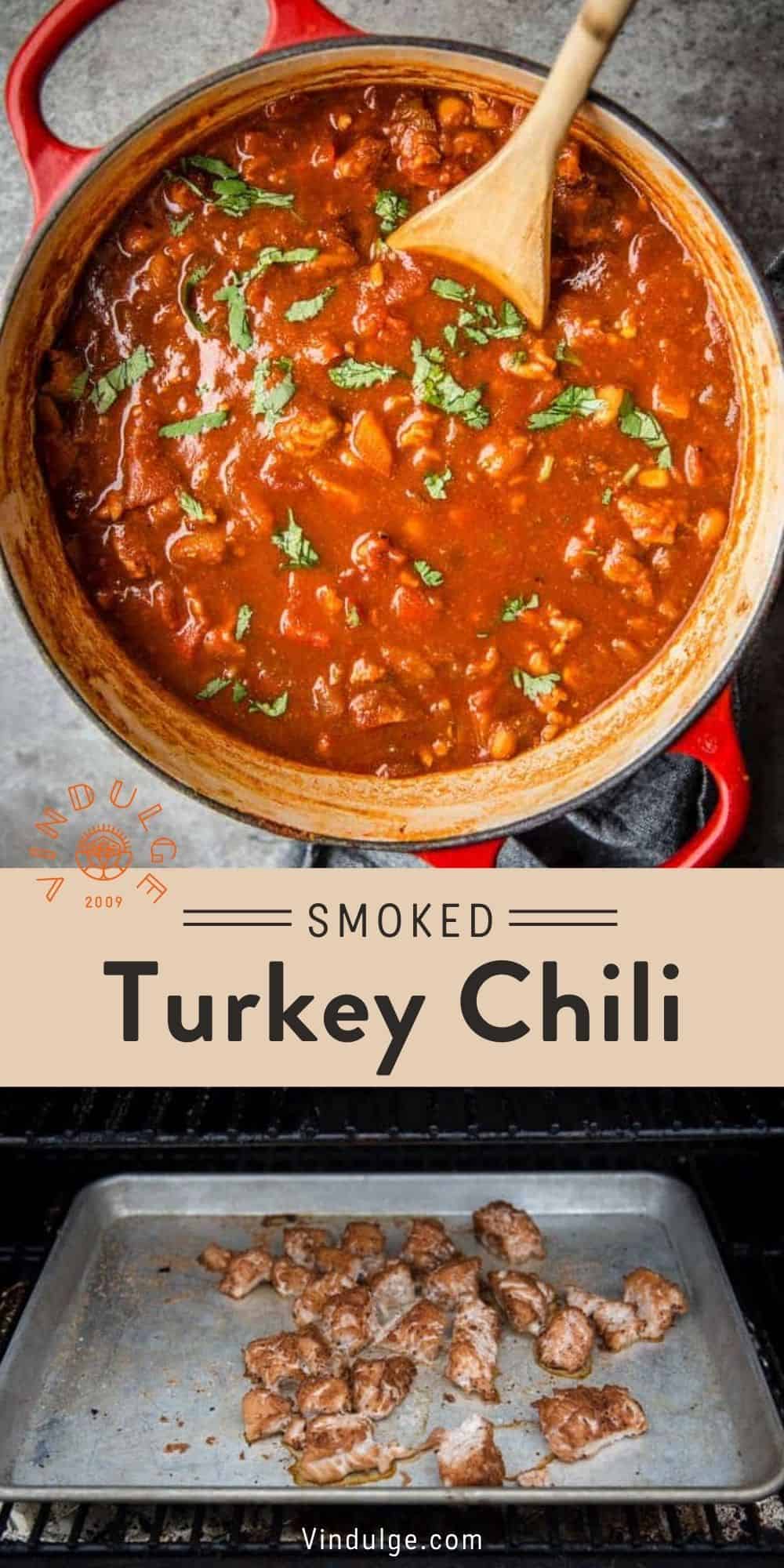 Smoked Turkey Chili with Serrano Peppers - Vindulge