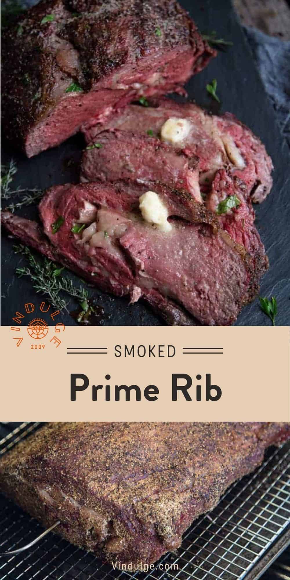 Smoked Prime Rib With Horseradish Butter - Vindulge