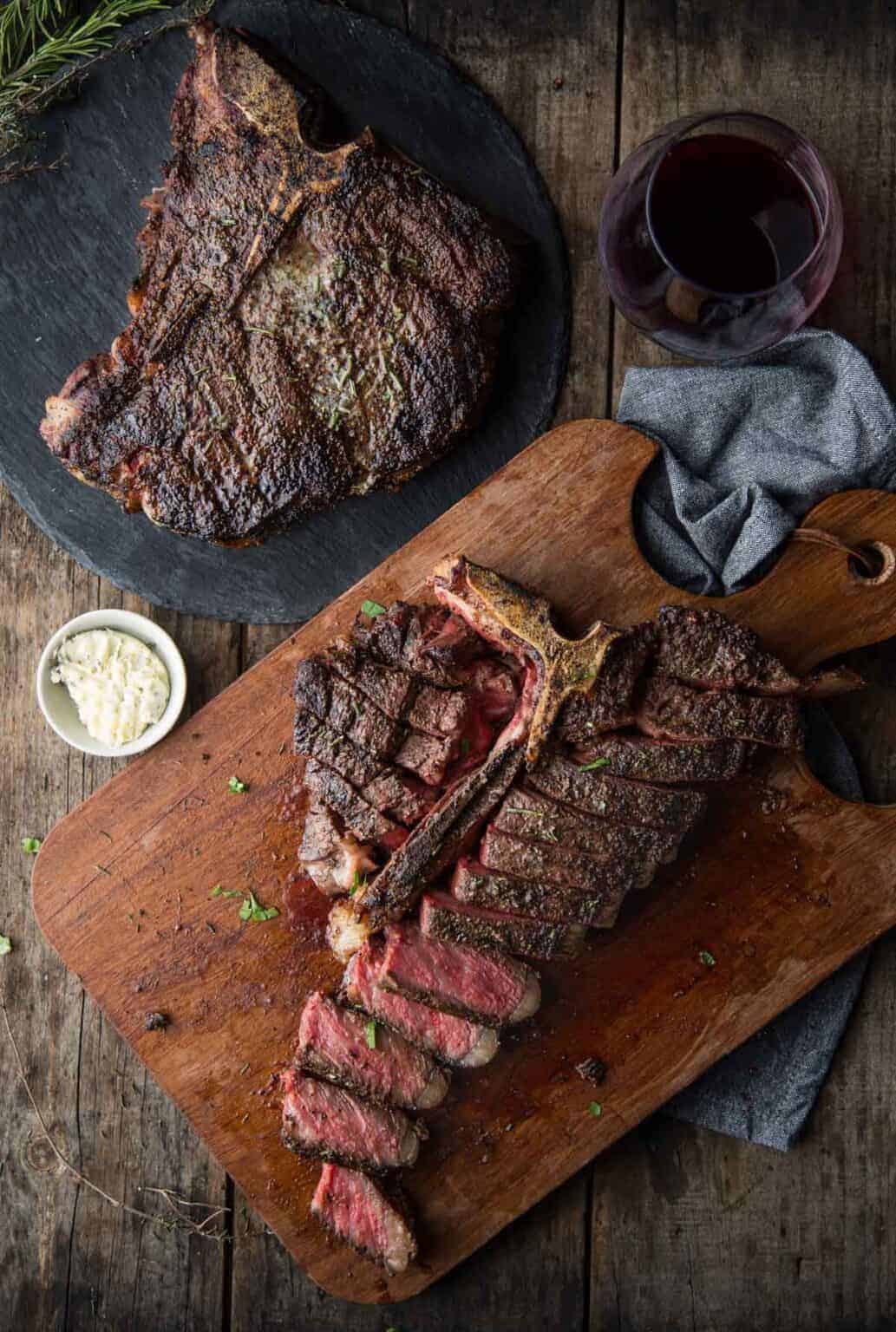 Easy Grilled T-Bone Steak Recipe - Perfectly Cooked - Vindulge