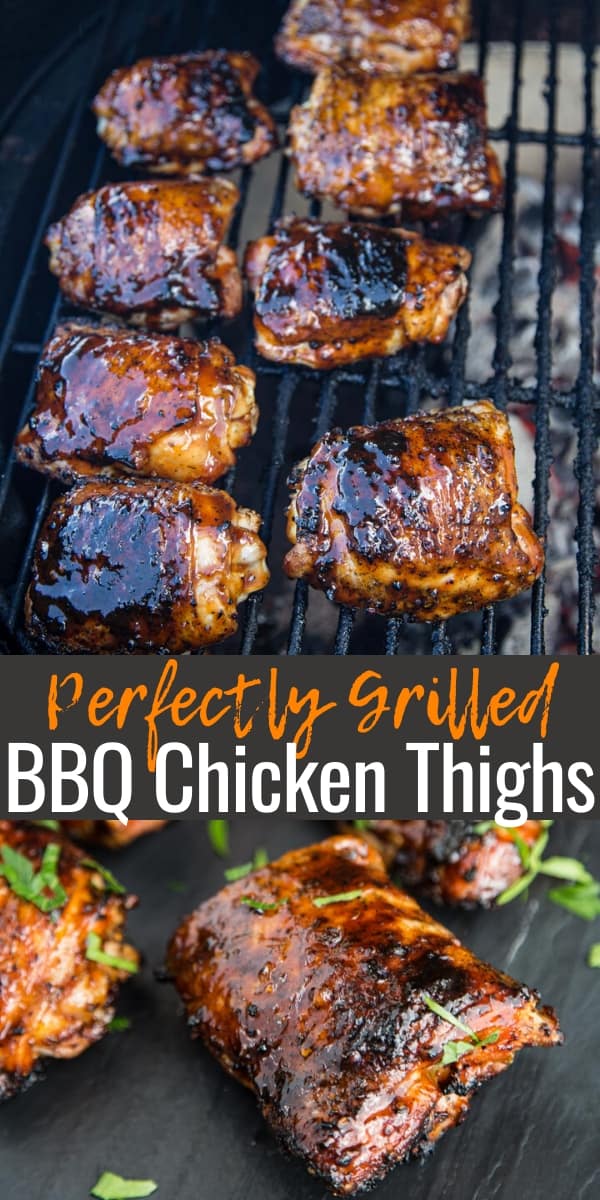Grilled Chicken Thighs With BBQ Sauce Glaze - Vindulge