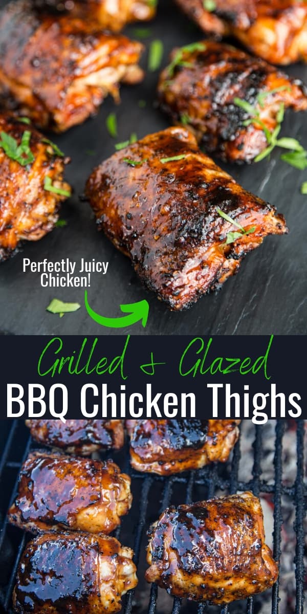 Grilled Chicken Thighs With BBQ Sauce Glaze - Vindulge