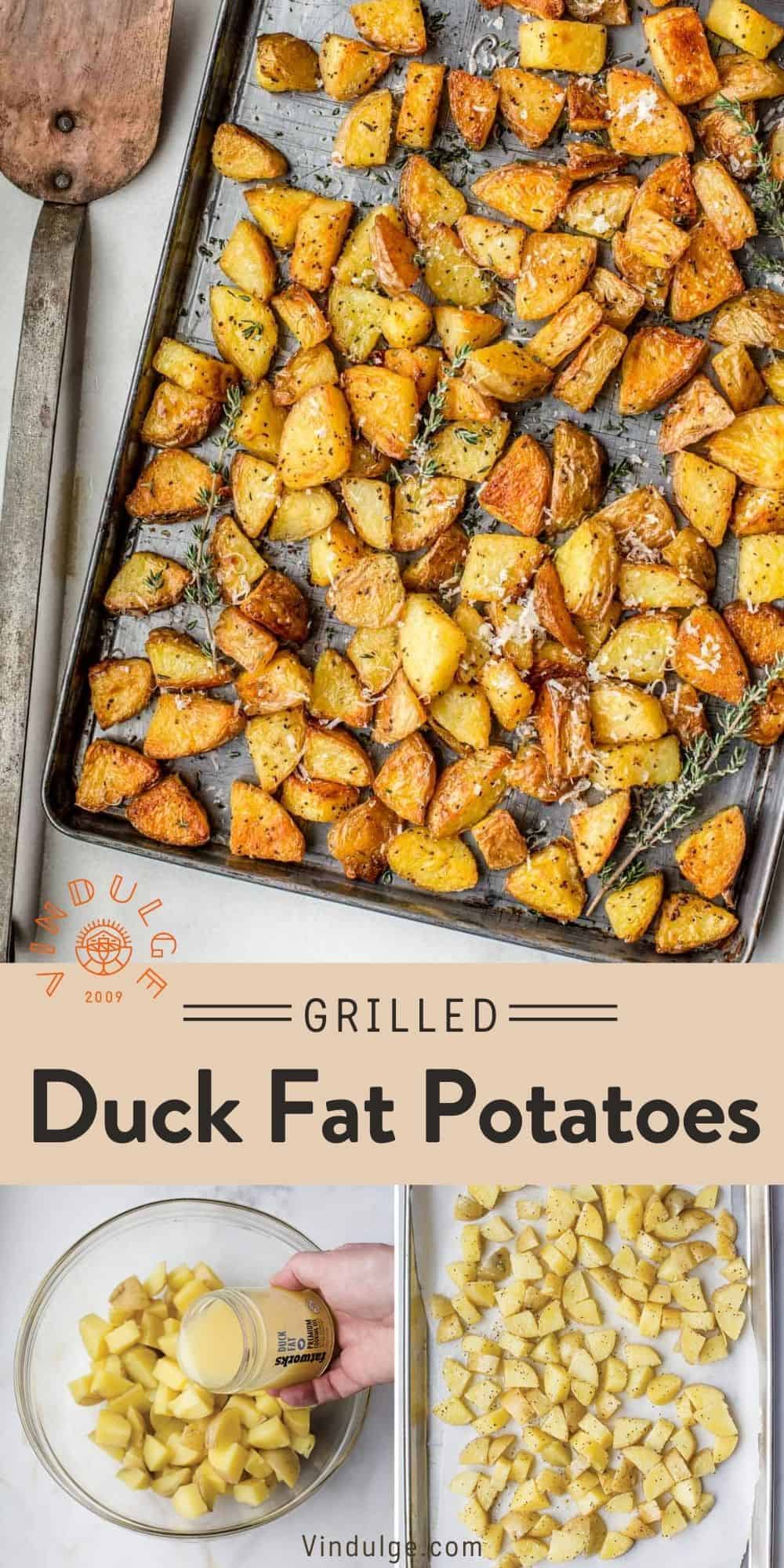 Duck Fat Potatoes with Parmesan and Thyme - Vindulge