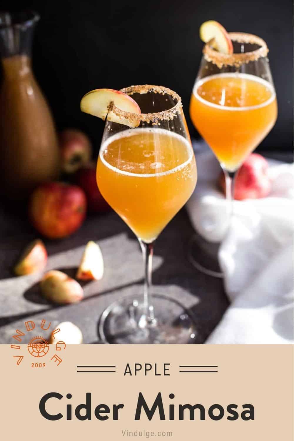 Apple Cider Mimosa - The Perfect Apple Cider Cocktail - Vindulge