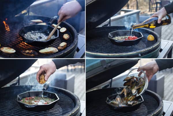 Grilled Mussels with White Wine - Vindulge