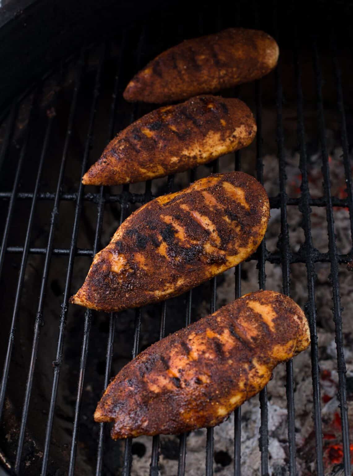 Grilled Blackened Chicken Breasts - Vindulge