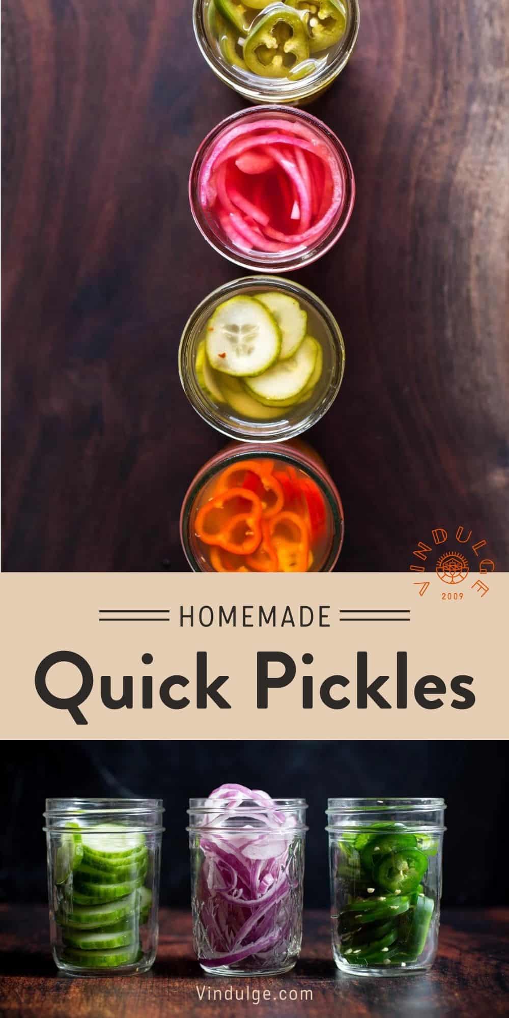 Easy Quick Pickle Recipe - Vindulge