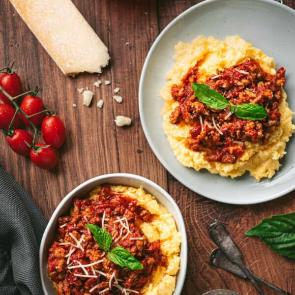 Smoked Sausage Pork Ragù and Parmesan Polenta - Vindulge