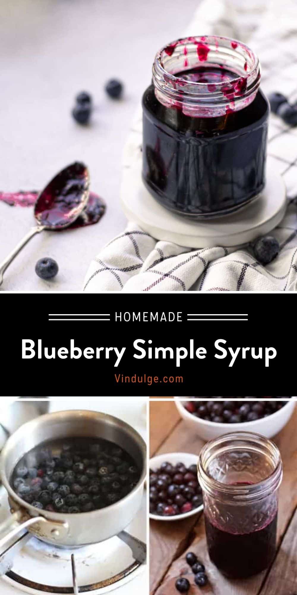 Blueberry Simple Syrup for Cocktails - Vindulge
