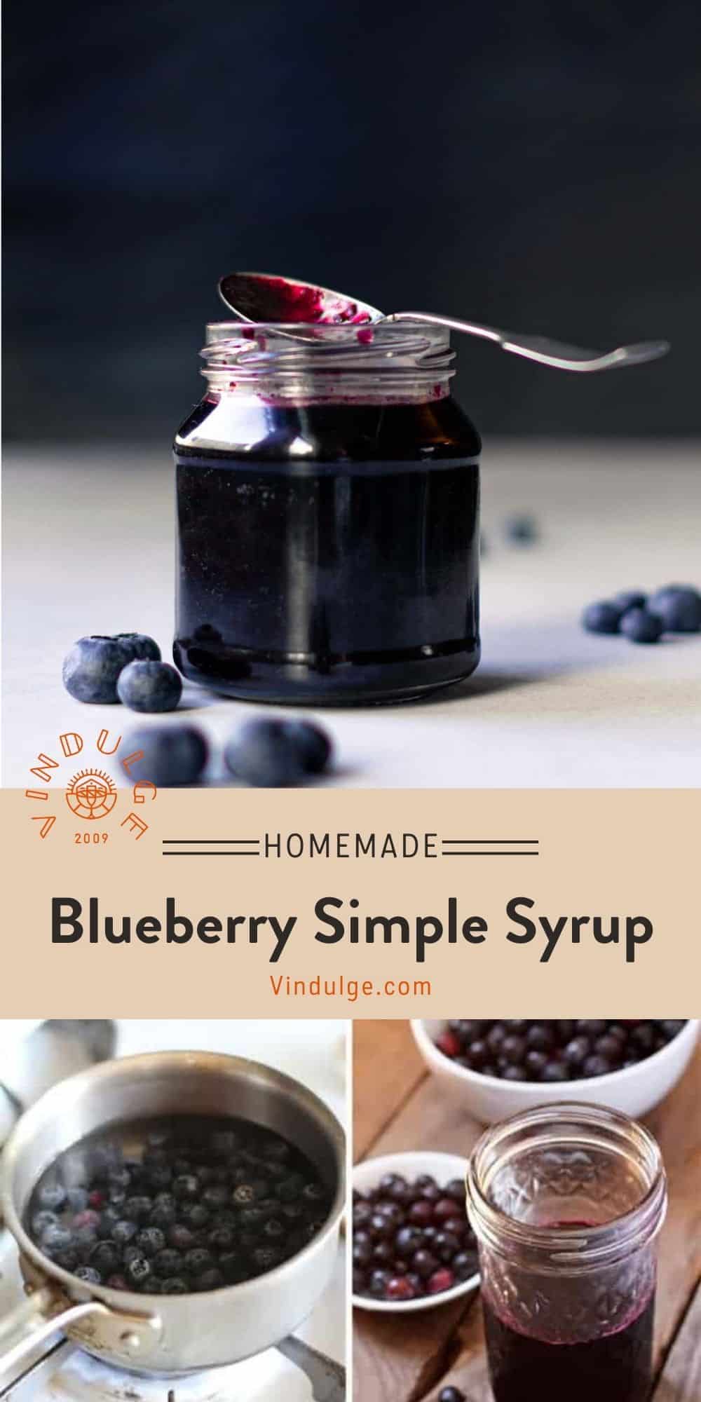 Blueberry Simple Syrup for Cocktails - Vindulge