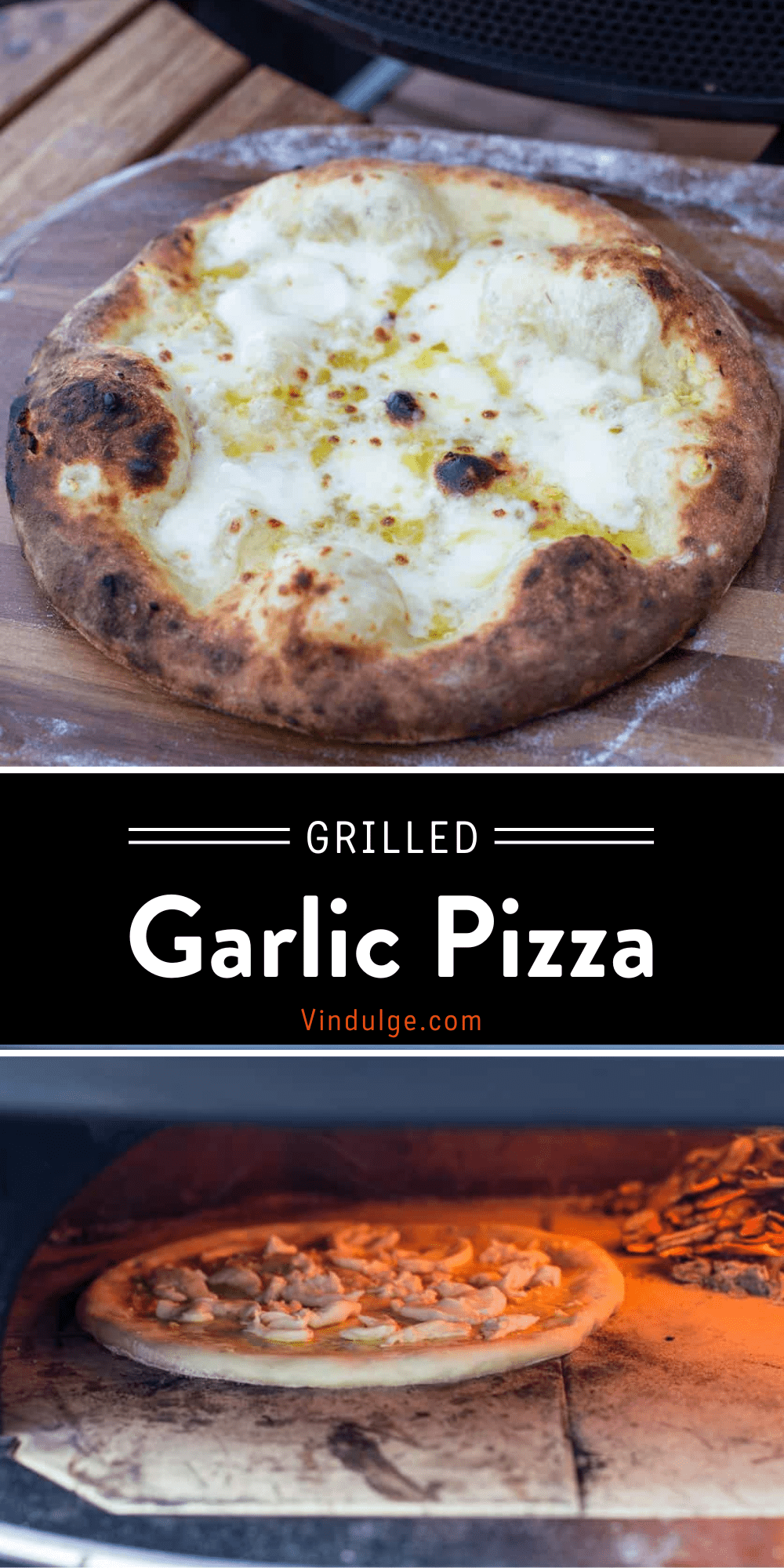 Garlic Pizza Recipe with Mozzarella and Balsamic - Vindulge