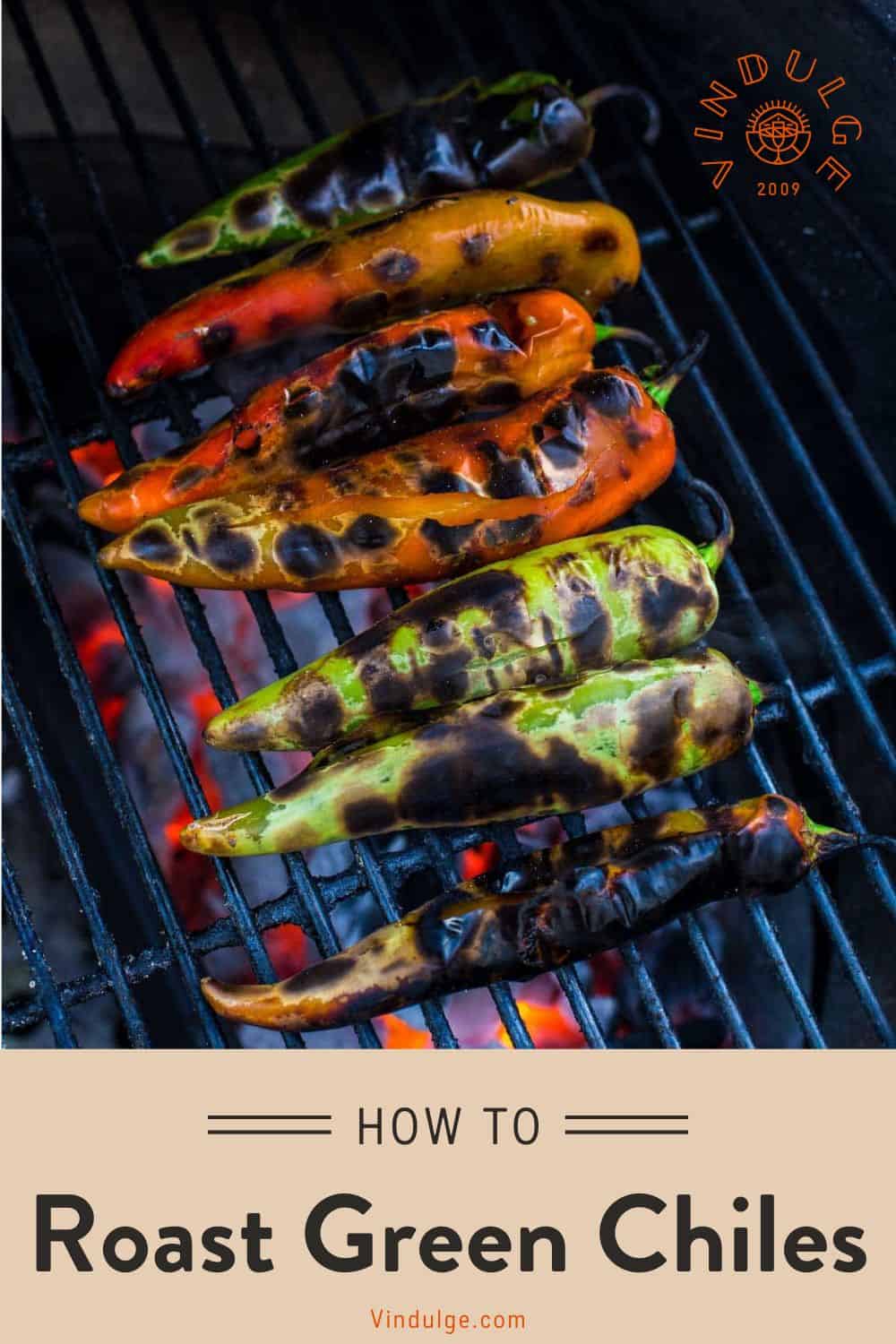 How To Roast Green Chiles in the Grill or Oven - Vindulge