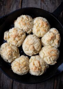 The Best Gluten Free Drop Biscuits - 5 Ingredients - Vindulge
