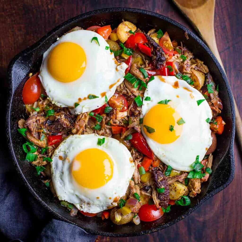 Pulled Pork Breakfast Hash Recipe - Vindulge