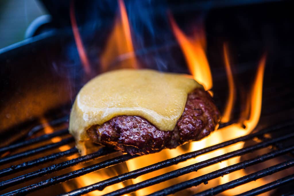 Classic Grilled Cheeseburger -- Reverse Seared and Grilled
