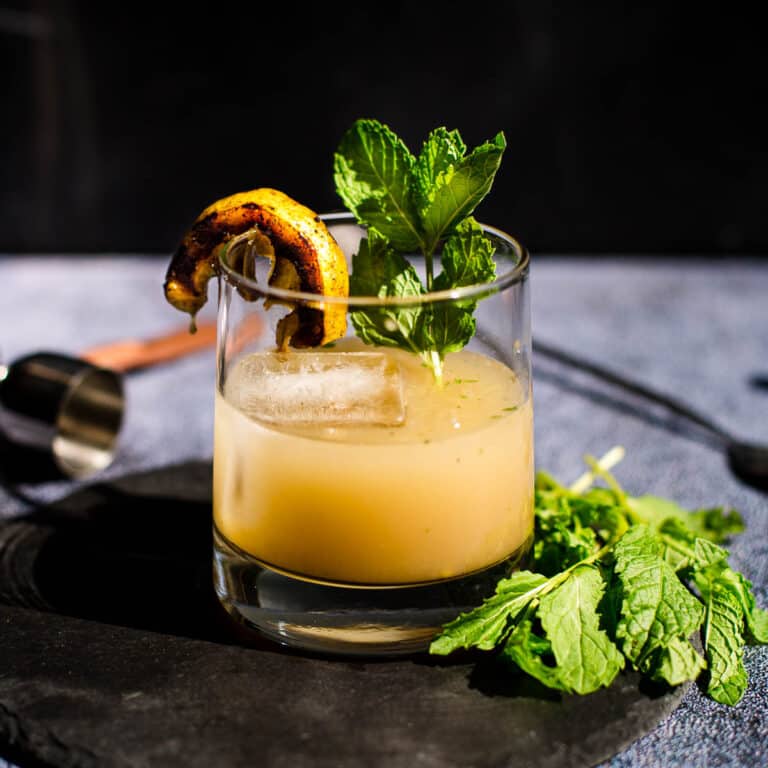 Grilled Lemon Whiskey Smash - Vindulge