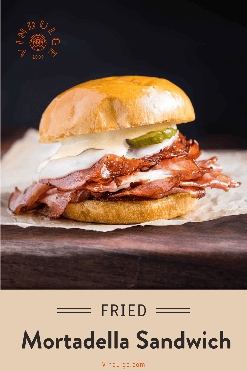 Fried Mortadella Sandwich Recipe With Melted Provolone - Vindulge