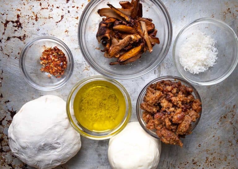 Sausage and Chanterelle Mushroom Pizza - Vindulge