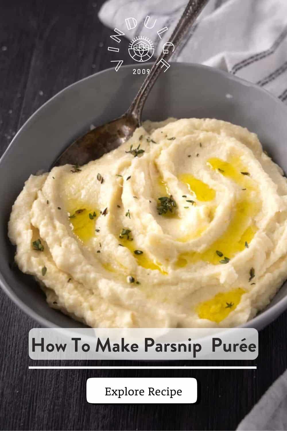 Easy Parsnip Purée - Creamy + Rich - Vindulge